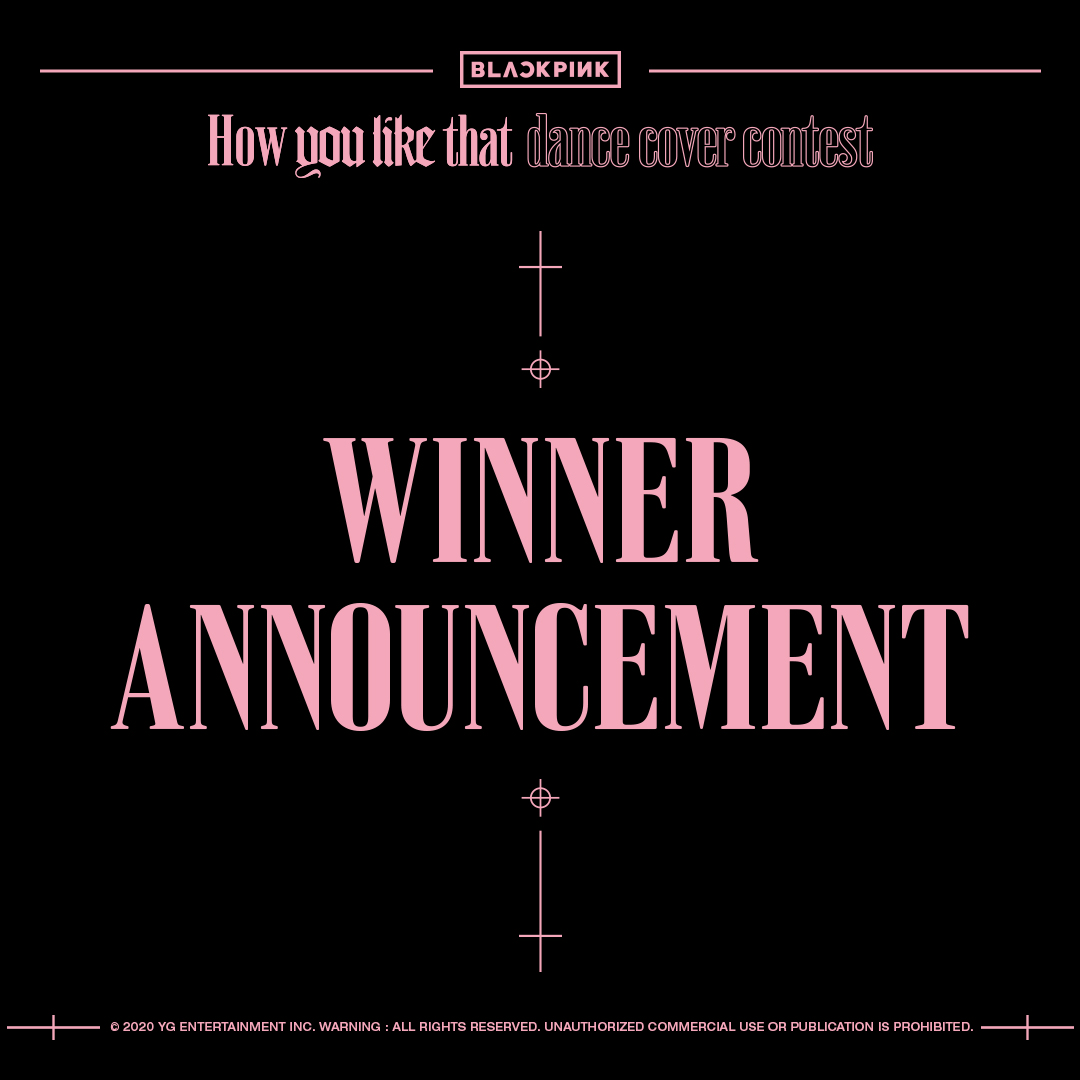 BLACKPINK HYLT Dance Cover Contest Winners Announcement