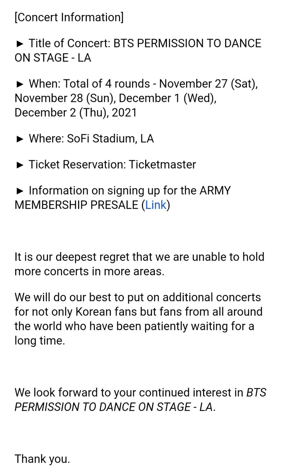 Here are 5 Fun Facts about BTS’ ‘Permission To Dance On Stage’ Live ...