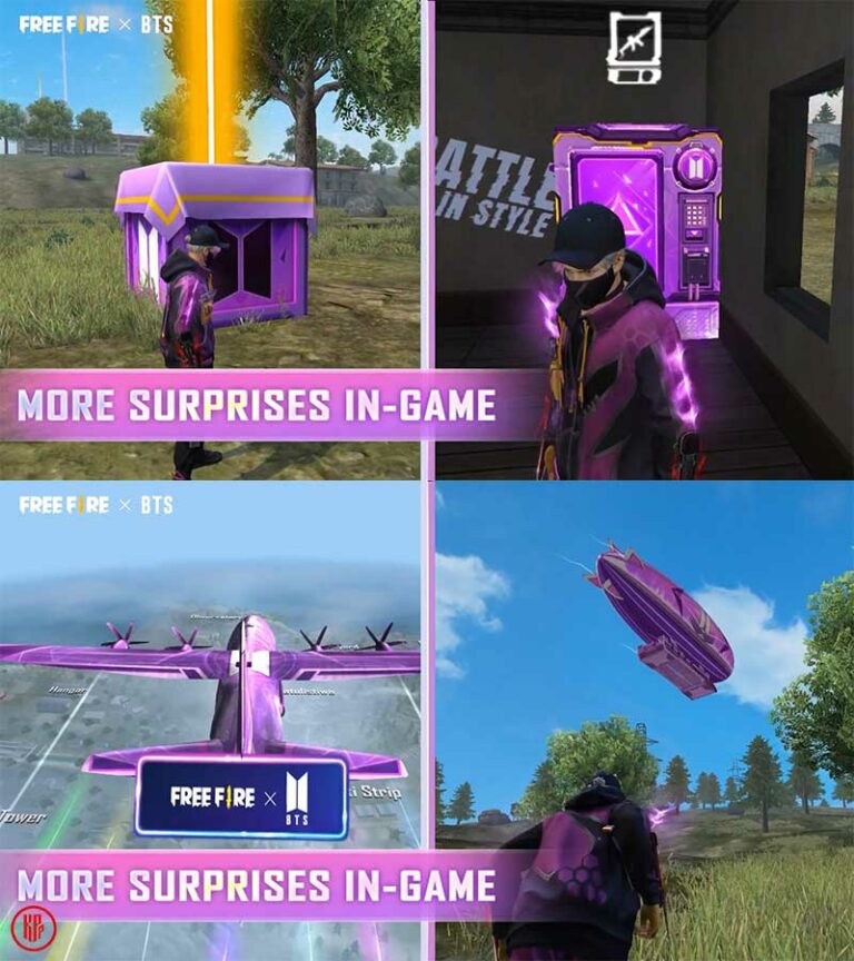 All About BTS x Free Fire COMPLETE Collaboration Event Schedule ...