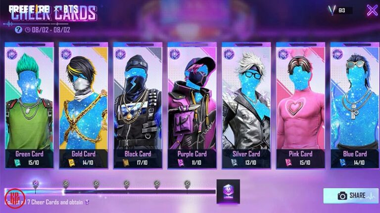 All About BTS x Free Fire COMPLETE Collaboration Event Schedule ...