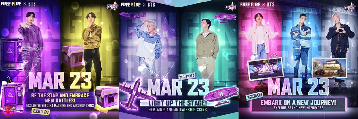 All About BTS x Free Fire COMPLETE Collaboration Event Schedule ...