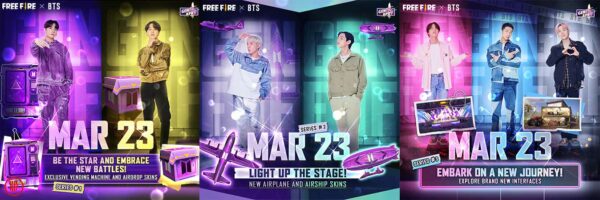 All About BTS x Free Fire COMPLETE Collaboration Event Schedule ...