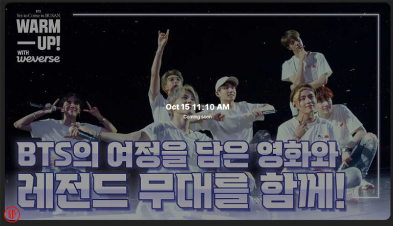 COMPLETE Schedule of BTS New LIVE PLAY + Weverse Warm-Up Program for Free Concert in Busan ...