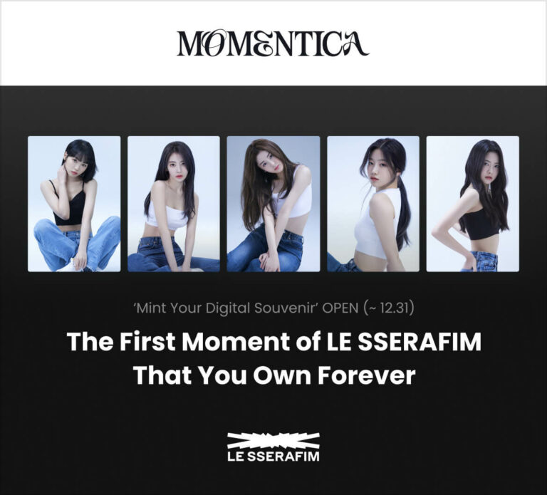 MOMENTICA Announced LE SSERAFIM Digital Collectibles Exchange and Platform Enhancement - KPOPPOST