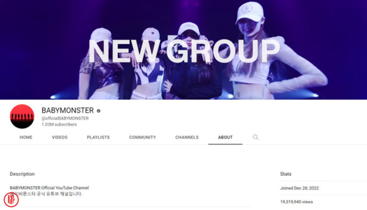 YG New Girl Group BABYMONSTER Promising Future: 1 MILLION YouTube ...