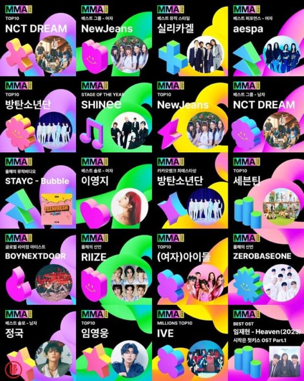 Full List: MelOn Music Awards (MMA) 2023 Winners - KPOPPOST