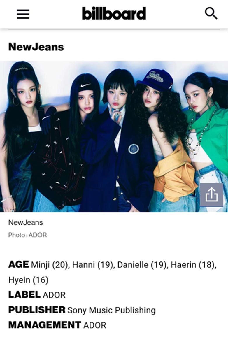 NewJeans Defies Corporate Issues with A Spot on Billboard “21 Under 21” List for 2024 - KPOPPOST