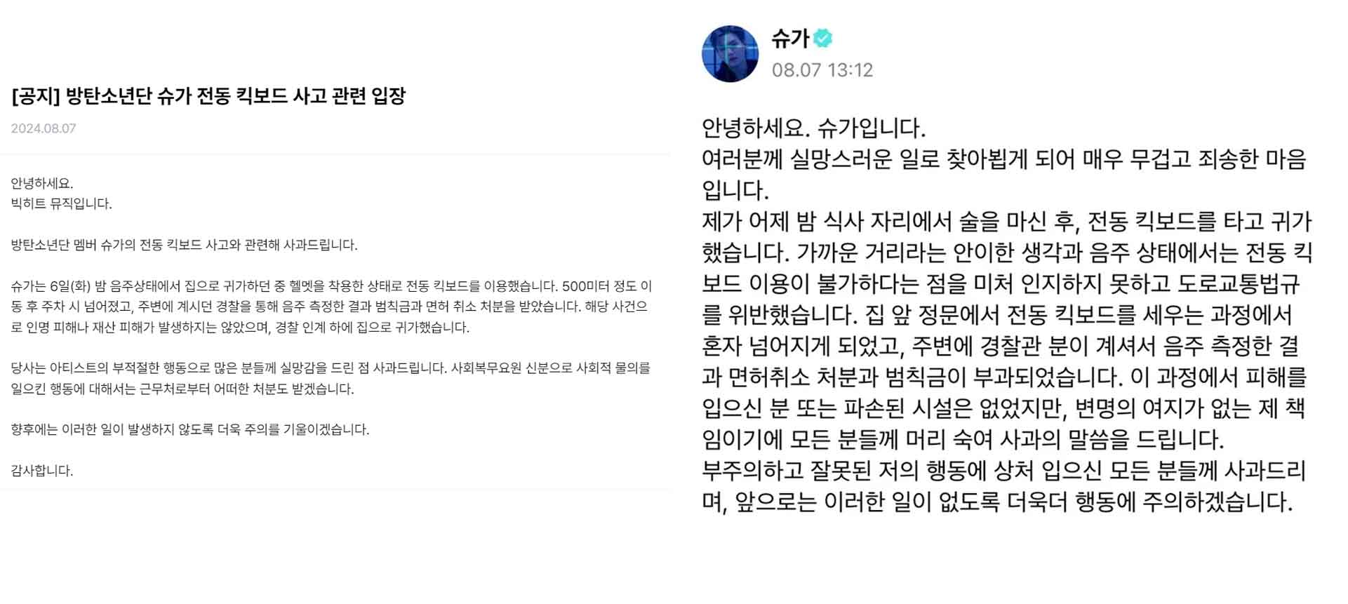 Full Story of BTS Suga DUI Drunk Driving Case – What REALLY Happened ...